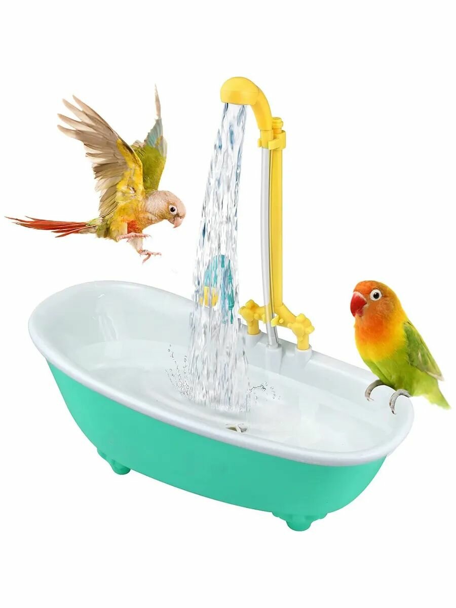 Фонтанчик для попугаев ванна для 250 мм, для купания птиц