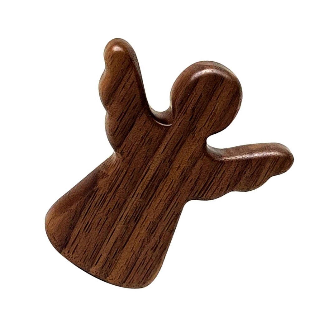 Деревянная молитва пересекается из Вифлехей в натуральных хлопковых мешочках для христианского подарка