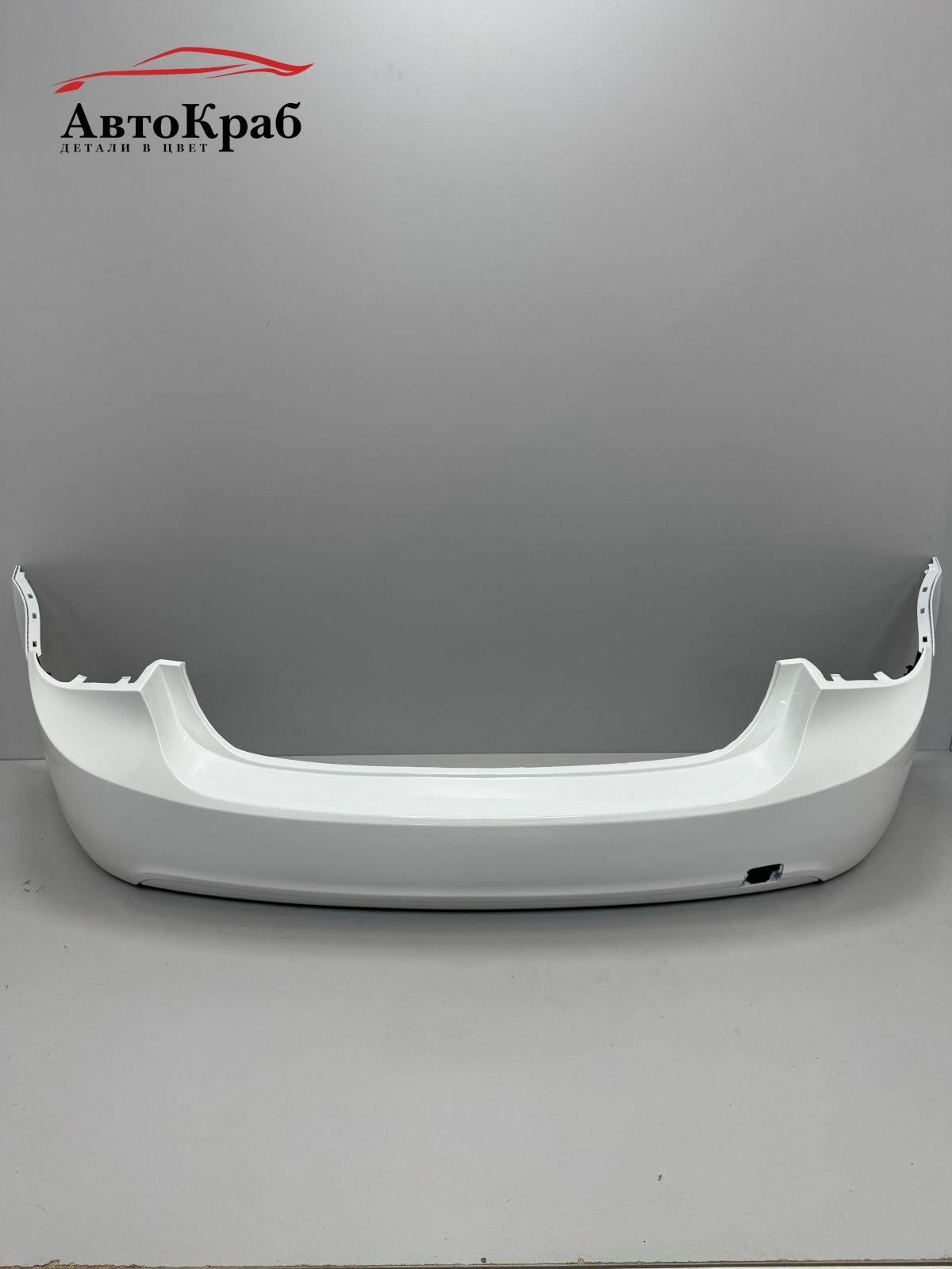Бампер задний в цвет для Шевроле Круз дорестайлинг 2008 - 2012 г. GAZ - белый