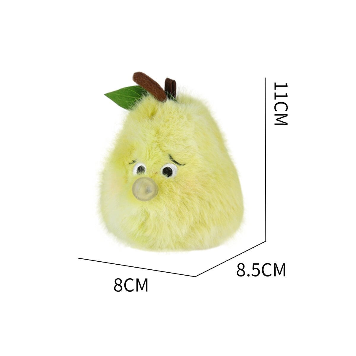 Игрушечные плюшевые фигурки овощей и фруктов: груша, персик, ананас, дуриан, личи, кукла для выдувания мыльных пузырей,