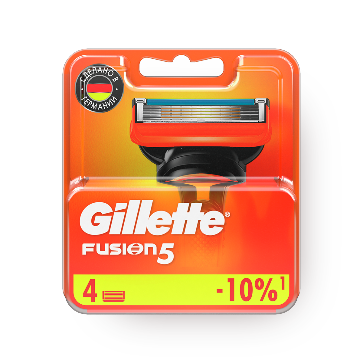 Сменные кассеты Gillette Fusion 5, для мужской бритвы, нержавеющая сталь, 4 шт