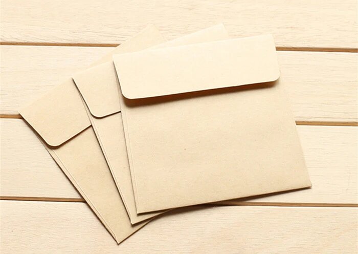 Конверты HonC крафт 10х10 см Kraft color