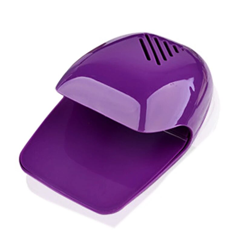 Мини-вентилятор для сушки ногтей пластиковый purple