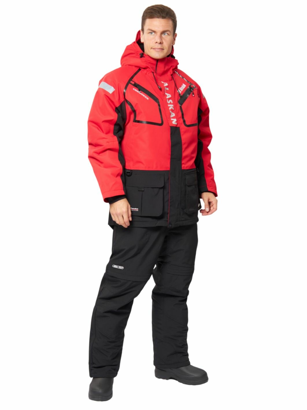 Костюм зимний Alaskan Cherokee поддерживающий, размер XXL, цвет красный/черный