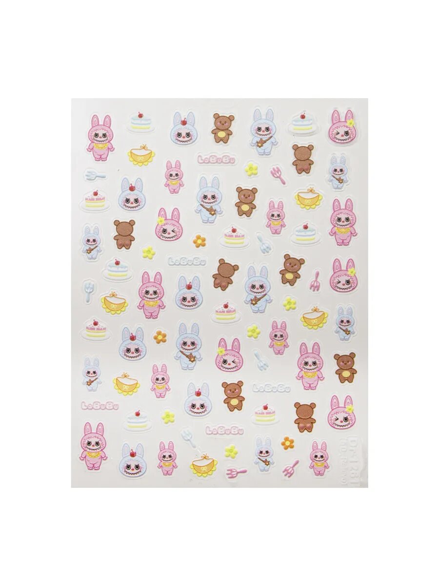 Наклейки для ногтей лабубу labubu