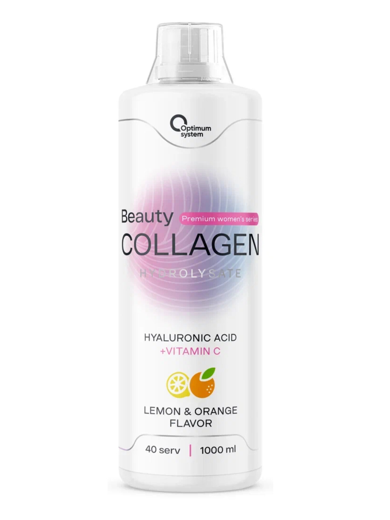 Optimum system Collagen Wellness Beauty 1000 мл - Апельсин-лимон