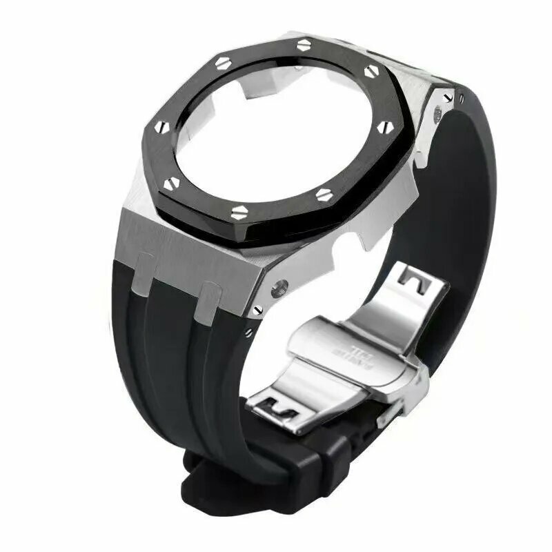 Gen4 Комплект модификации для Casio GA2100 GAB2100, Каучуковый ремешок + рамка ободка корпуса для GA2110-ROMIKY
