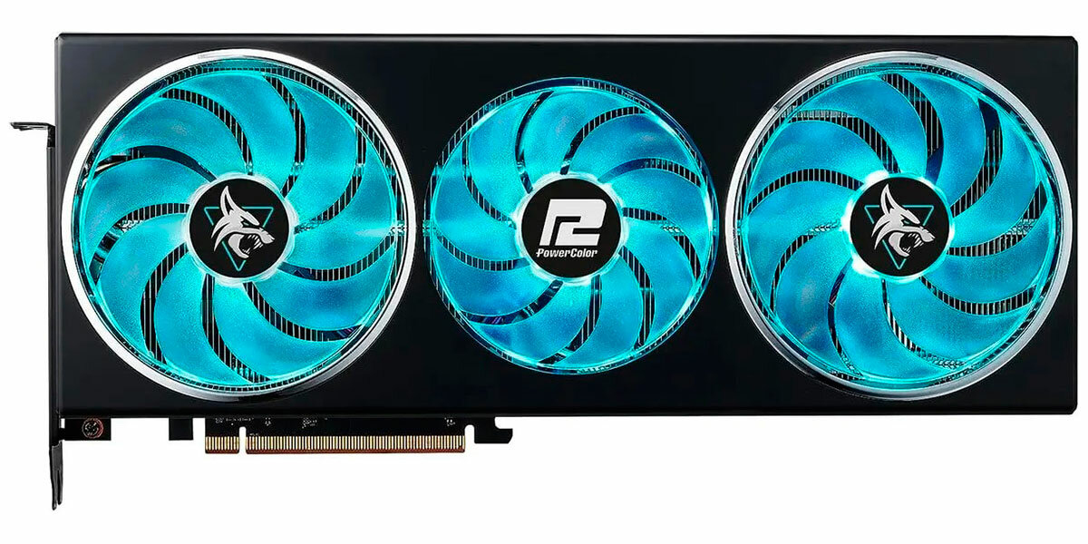 Видеокарта Powercolor RX 7700 XT Hellhound 12GB (RX7700XT 12G-L/OC)