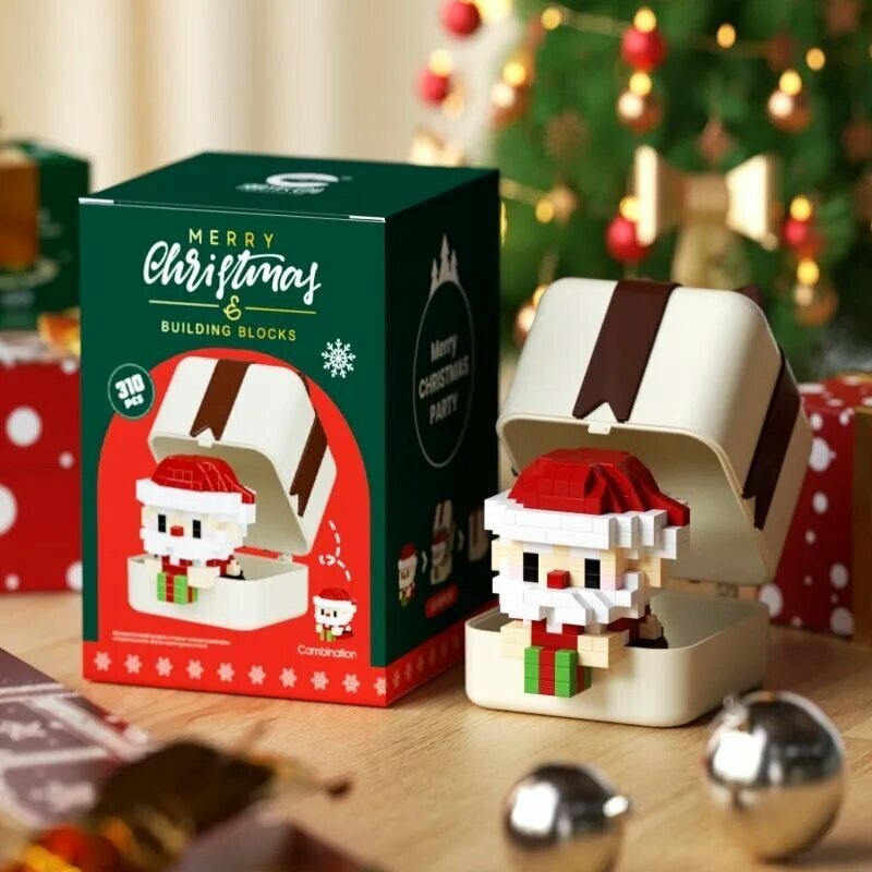 Коробка для рождественских подарков, кубики для Санты, игрушки для детей