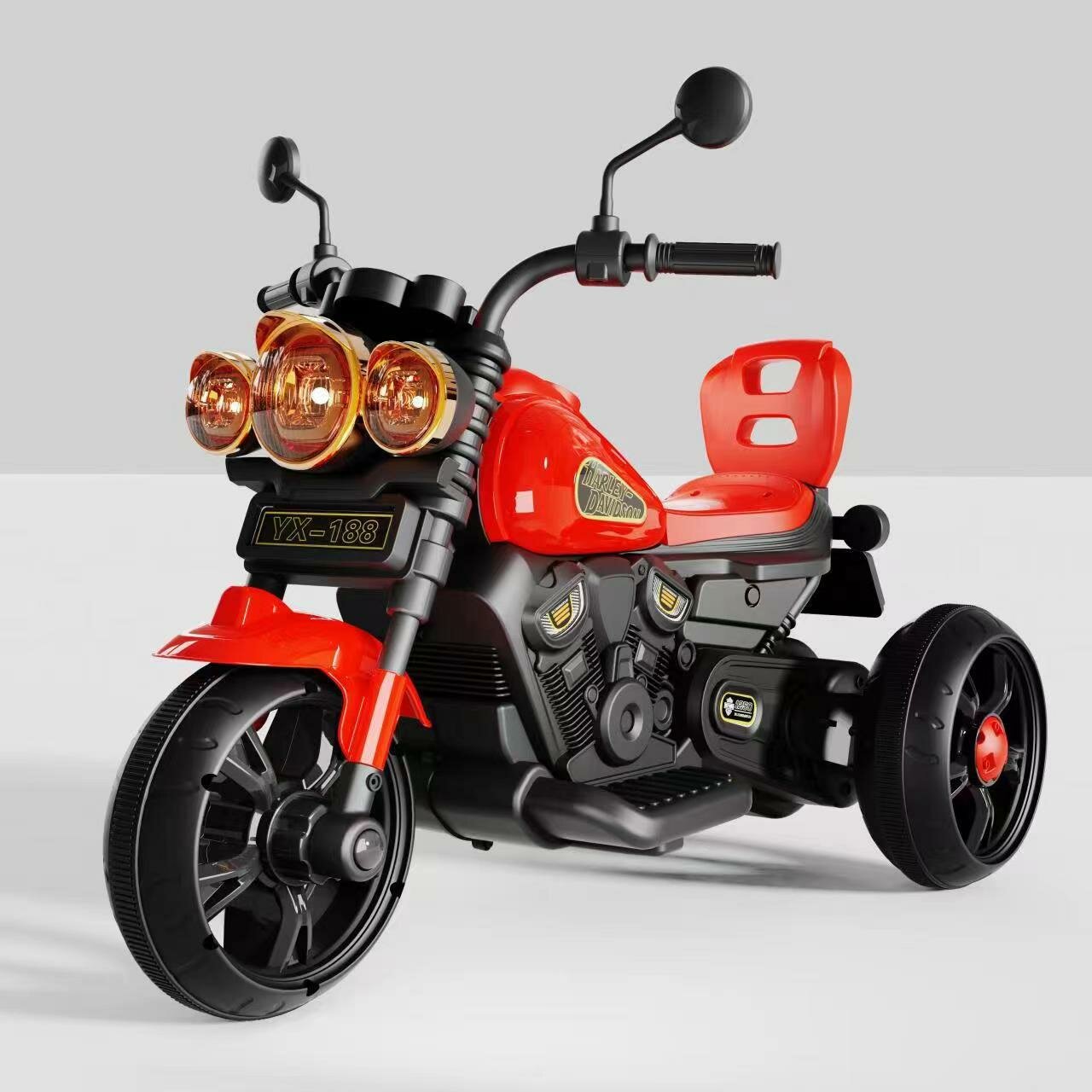 Новый детский электрический мотоцикл-трицикл, детская аккумуляторная машина, игрушечная машина с дистанционным управлением для детей