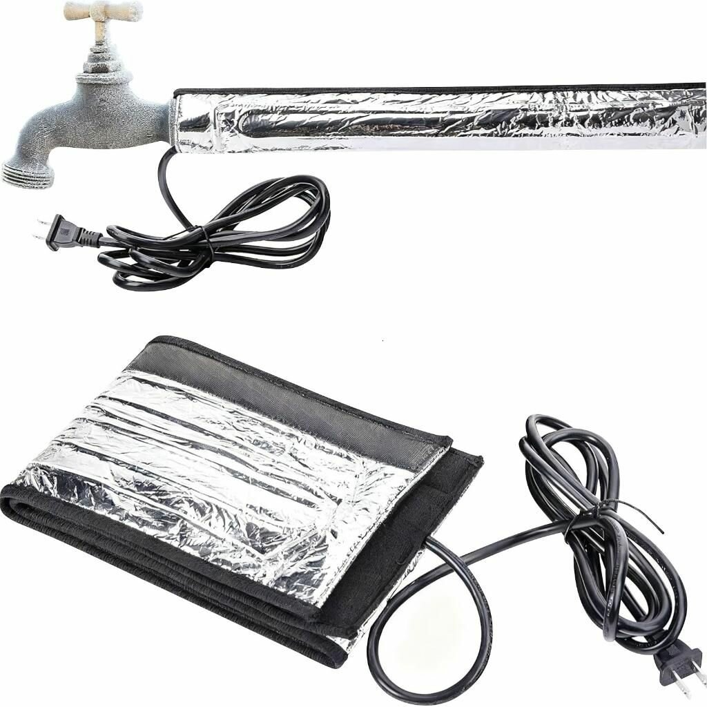 Клейкий обогреватель труб 110В Легкая установка Теплоизоляционное покрытие для защиты от замерзания, - 1