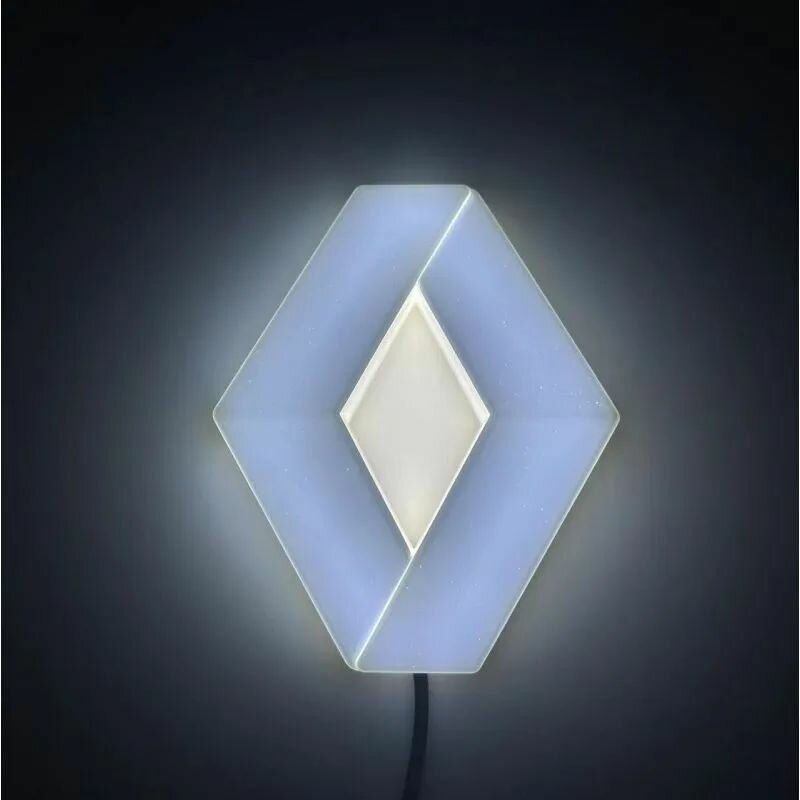 Светящийся логотип автомобиля Renault, светодиодные фонари