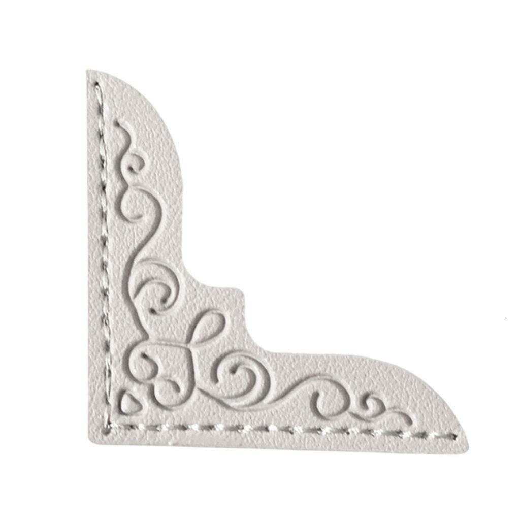 Кожаные уголки-закладки для книг, Серый