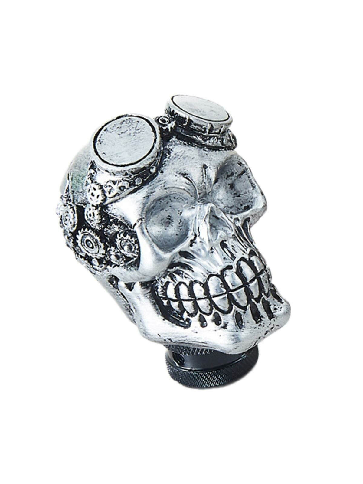 Ручка переключения передач автомобиля с черепом-скелетом, рычаг переключения передач, простая установка для автомобиля