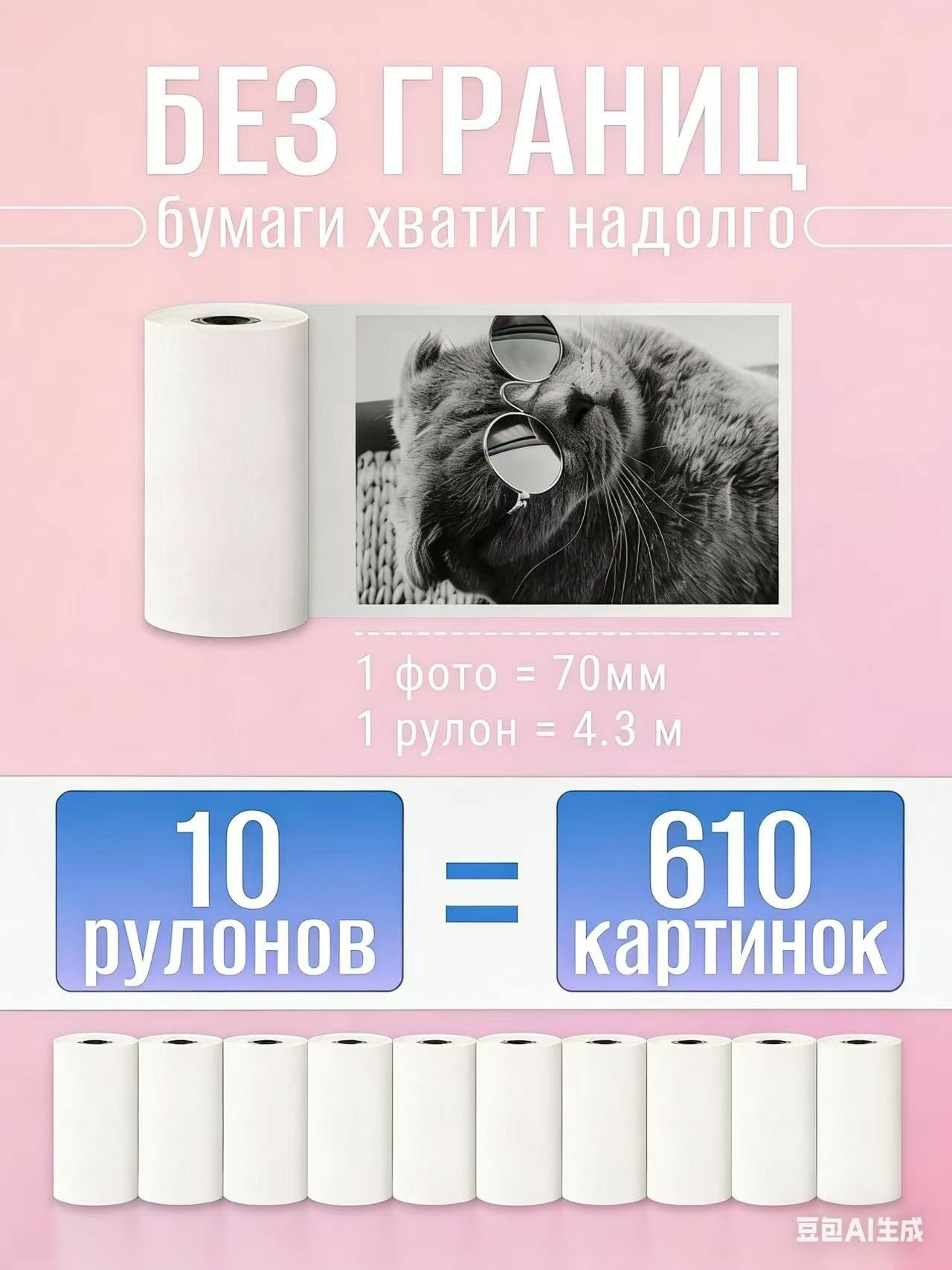 Фотобумага, 610 лист, шт