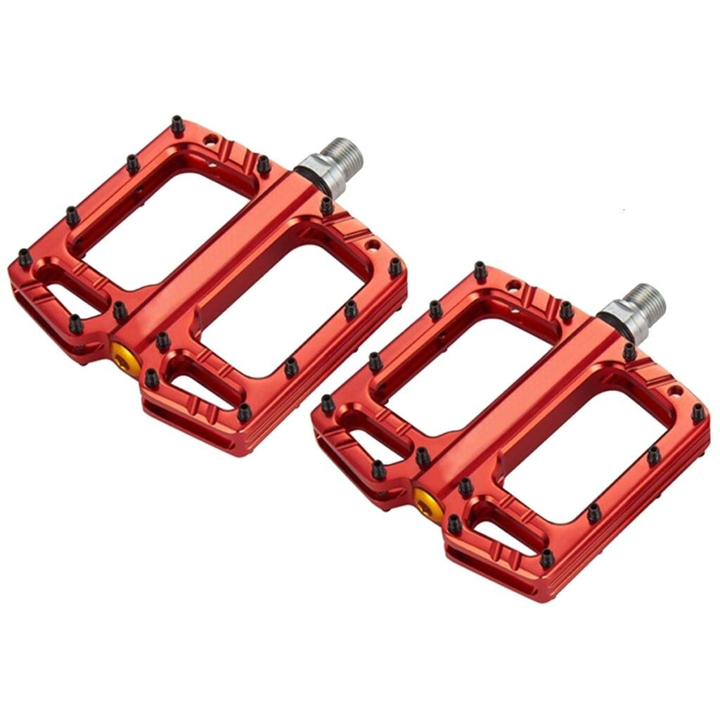 Алюминиевые педали для горного велосипеда, красный