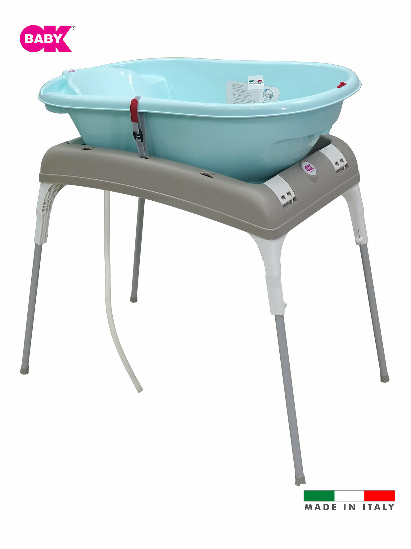 Комплект ванночка Ok Baby Onda + подставка Бирюзовый