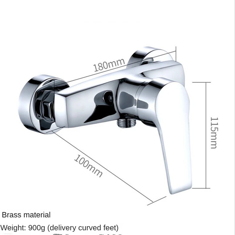 Комплект смесительного клапана душевой кранки из латунью с душевой головкой и скрытым переключателем для ванной комнаты кран горячей и холодной воды
