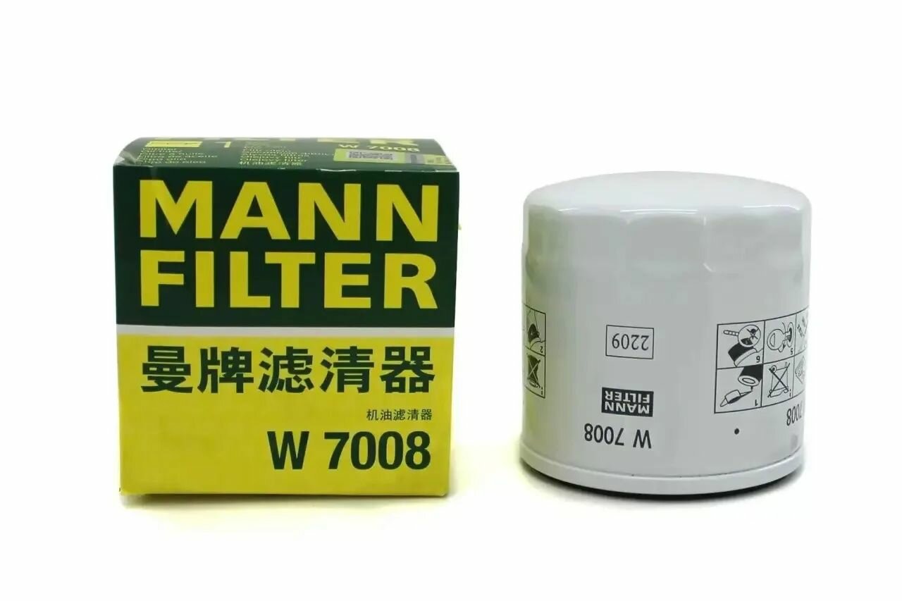 Фильтр масляный Mann Filter W7008 — фото 1