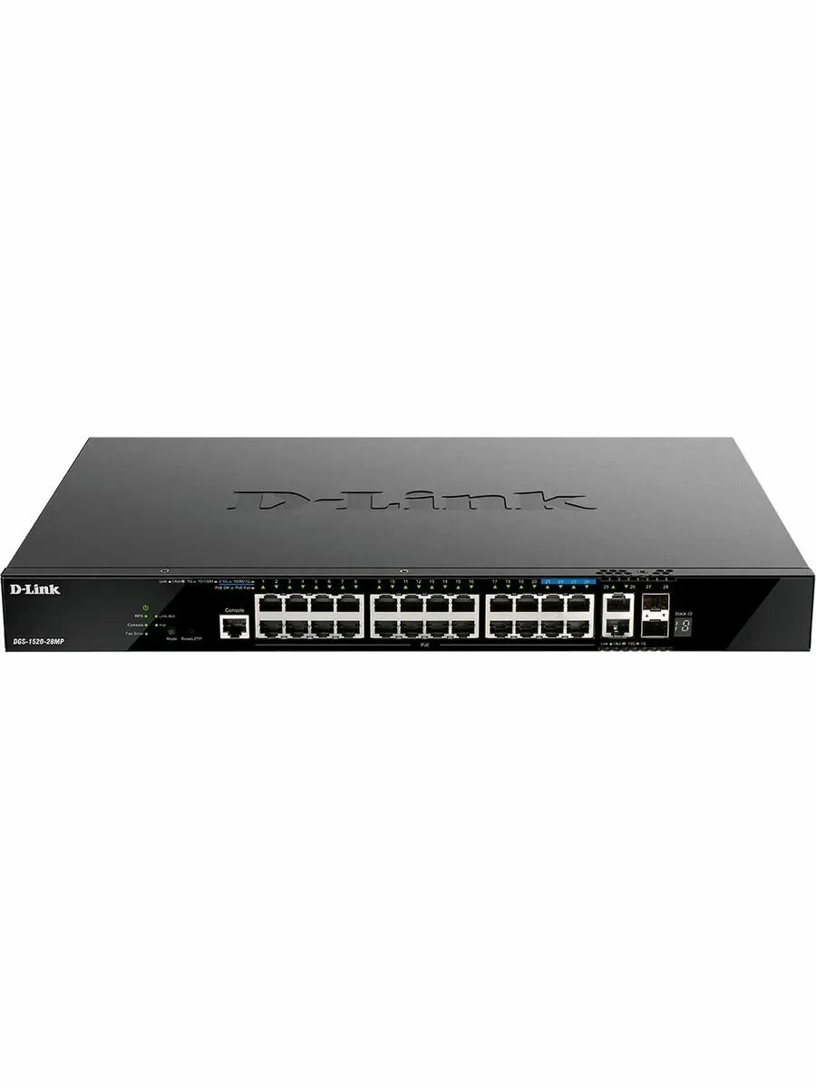 Коммутатор D-Link DGS-1520-28MP/A1A