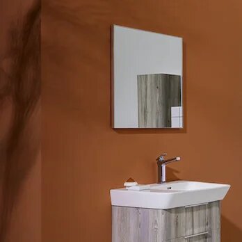 Зеркало Laufen Frame 25 4.4740.3.900.144.1 65х70 65 см, зеркало настенное в ванную