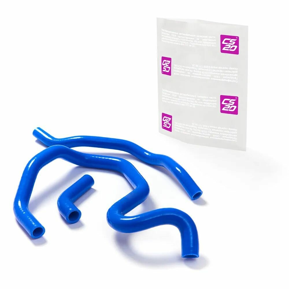 Патрубки печки для LADA Largus, Лада Ларгус 16V комплект 3 шт. силикон PROFI арт 13543