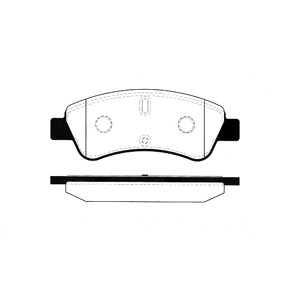 NK 223741 (1610489680 / 1611293980 / 223741) колодки тормозные дисковые Citroen (Ситроен) Peugeot (Пежо) 96-