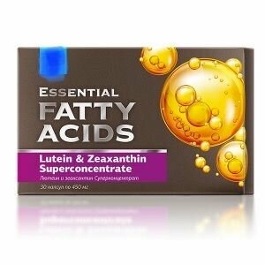 Лютеин и зеаксантин Essential Fatty Acids, защита зрения, 30 капсул