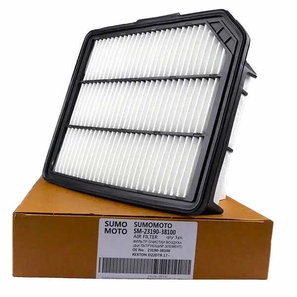 Фильтр воздушный SM-23190-38100 SUMOMOTO SSANGYONG Musso GrandRexton Sports; Rexton G4 III (Y400); OEM - 23190-38100;