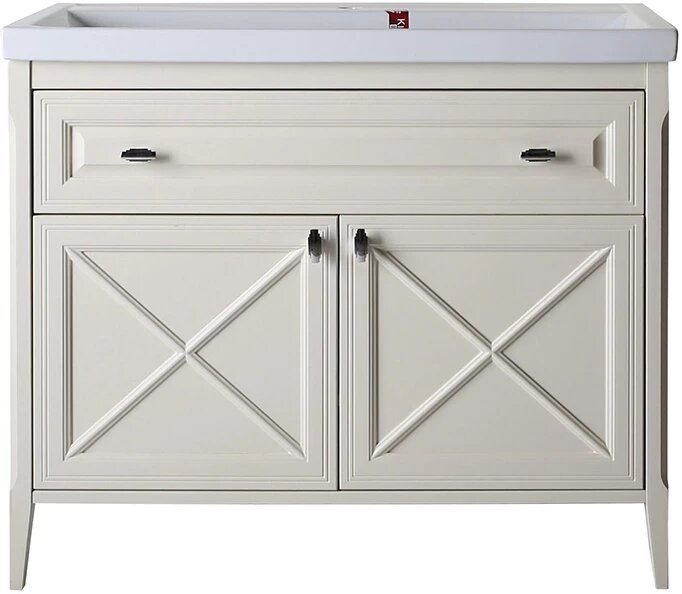 Тумба с раковиной бежевый матовый 101 см ASB-Woodline Монте