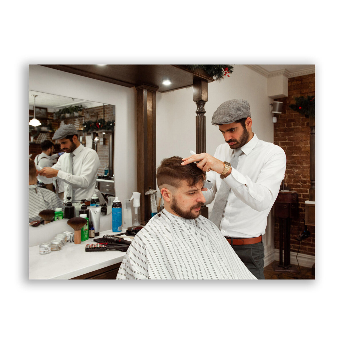 Постер, плакат на бумаге / Для Барбершопа / Размер 40 x 53 см