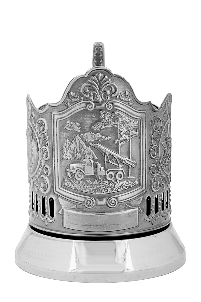 Подстаканник никелированный Катюша (13215)