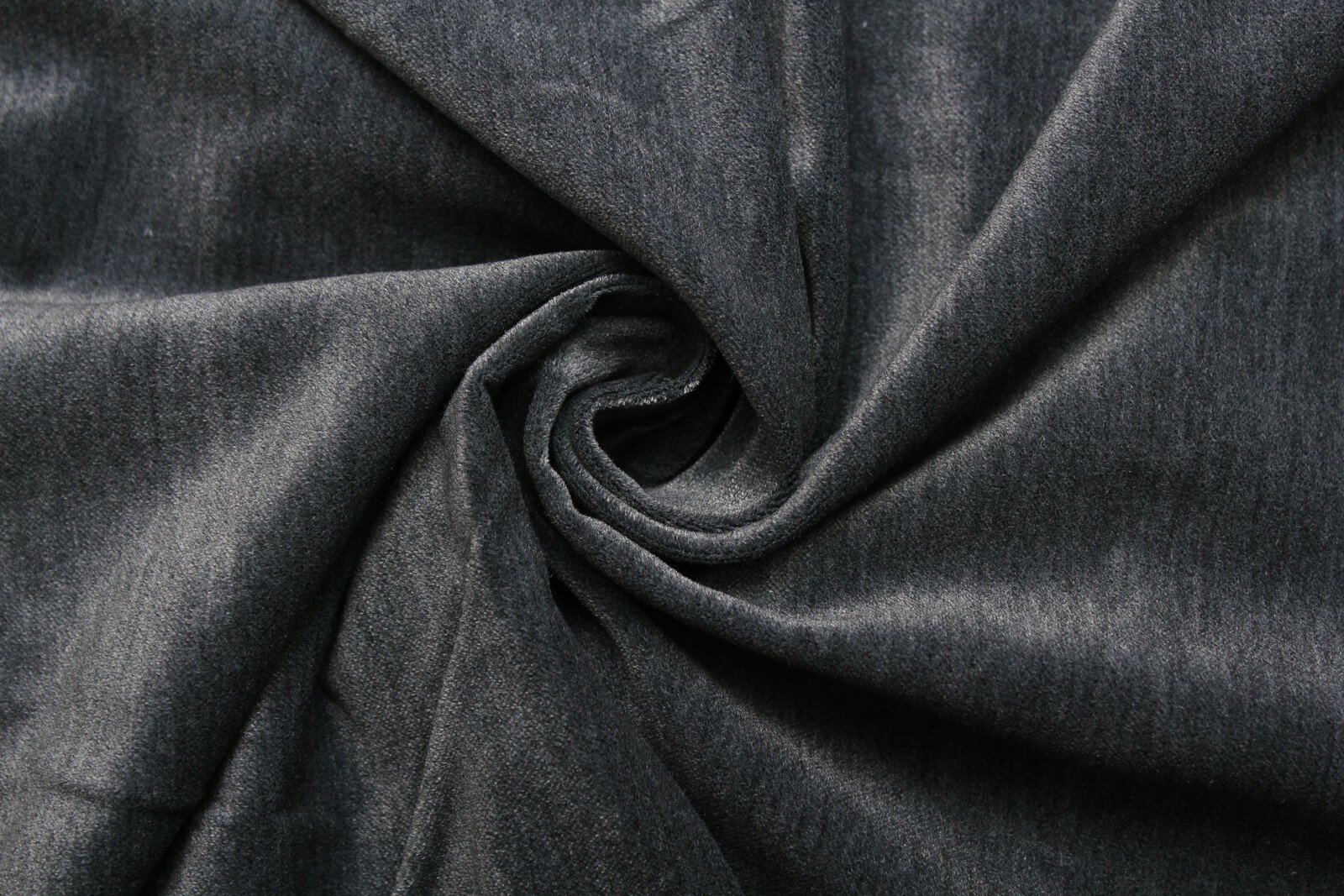 Ткань Бархат Nino меланж серый, ш140см, 0,5 м