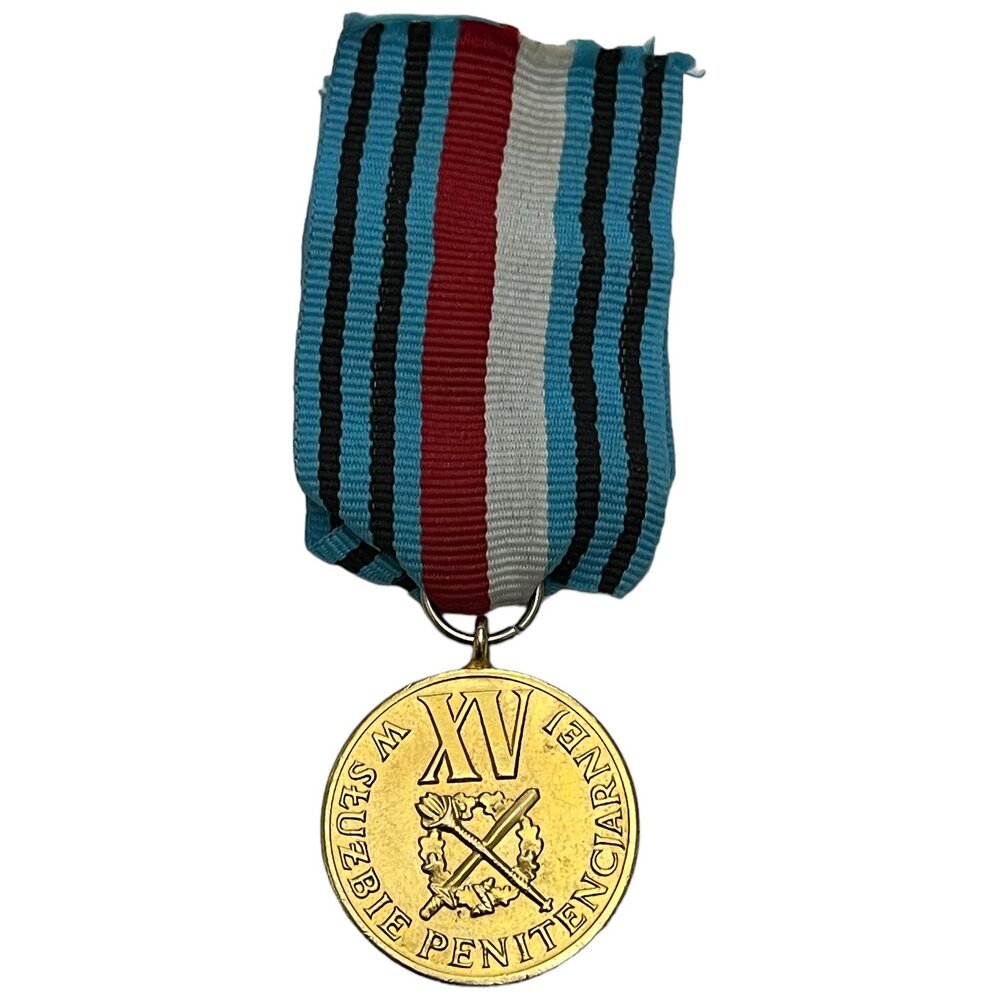 Польша, медаль "За отличную службу в пенитенциарной службе" XV лет 1977-1996 гг.
