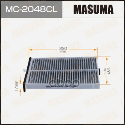Салонный фильтр AC-407E MASUMA угольный (1/40) Masuma арт. MC2048CL