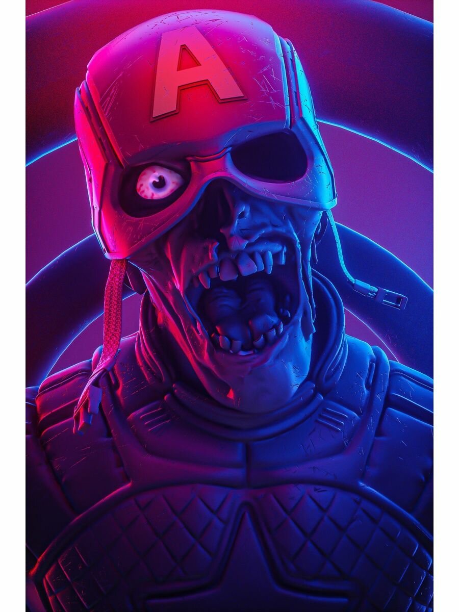 Постер "Marvel Zombies. Капитан Америка"
