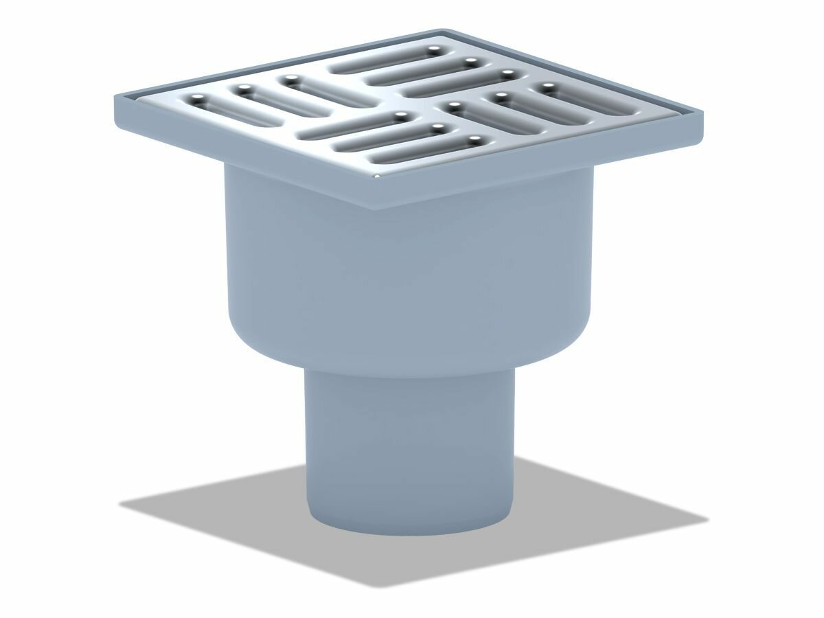 Душевой трап АниПласт TQ5202 10х10 Дн50 вертикальный