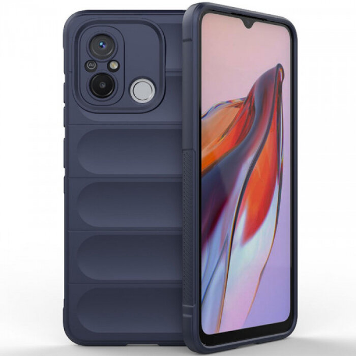 Flex Silicone Противоударный чехол для Xiaomi Redmi 12C / 11A / Poco C55 с защитой камеры и микрофиброй