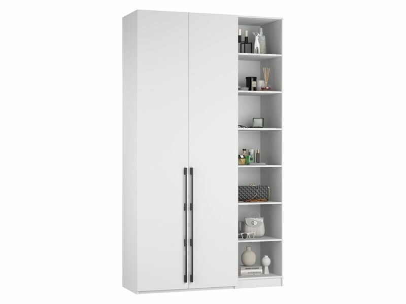 Шкаф распашной для одежды "Морган 8.1" 135х240х50 Белый