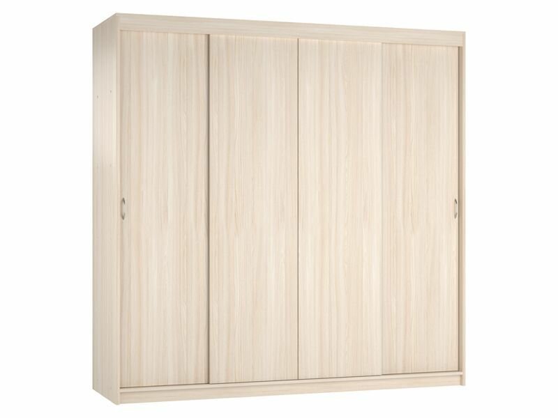 Шкаф купе для одежды со штангой "Эко 4" 200х240х45 Шимо светлый