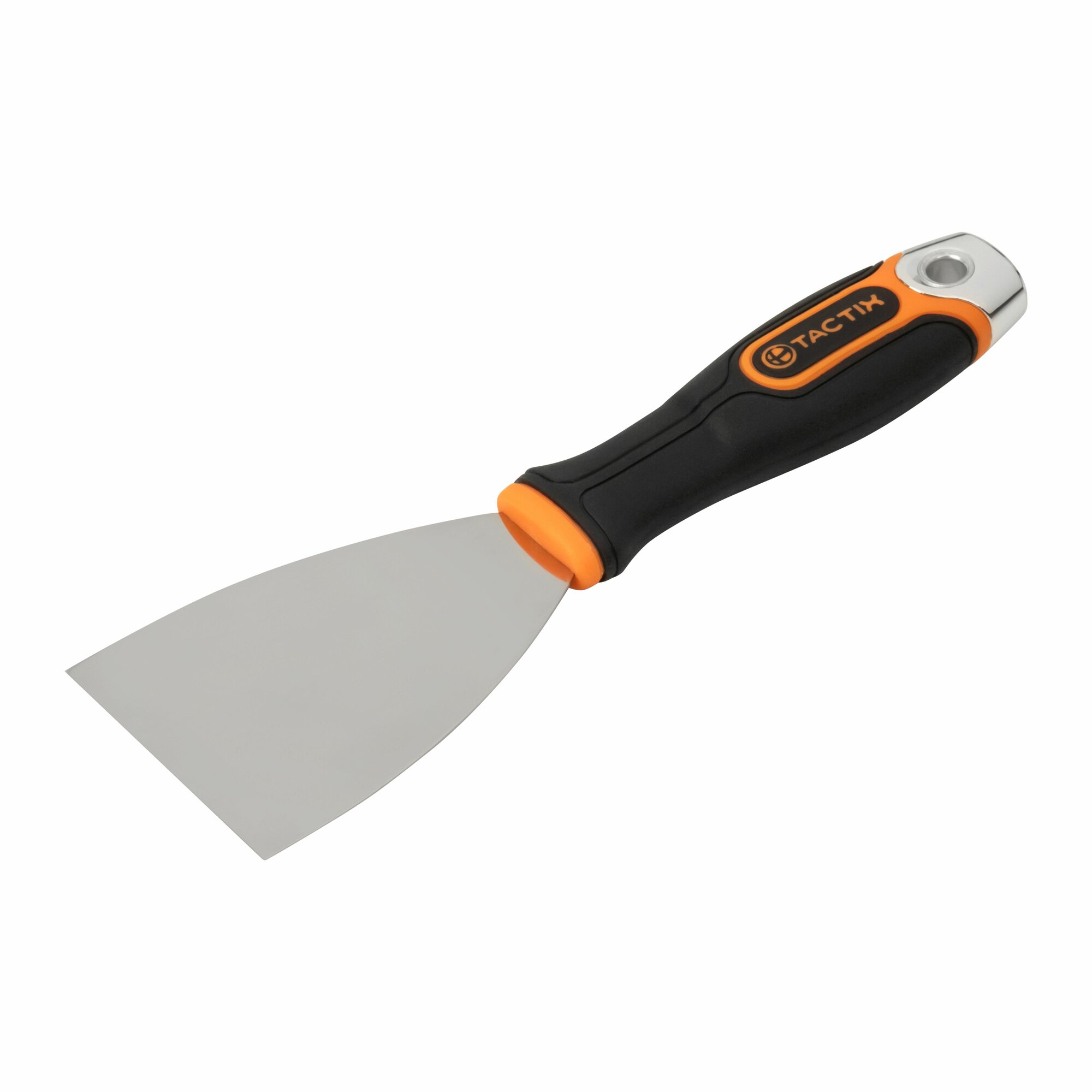 Шпатель малярный TACTIX, 75мм, гибкий, наконечник-молоток, арт.305003