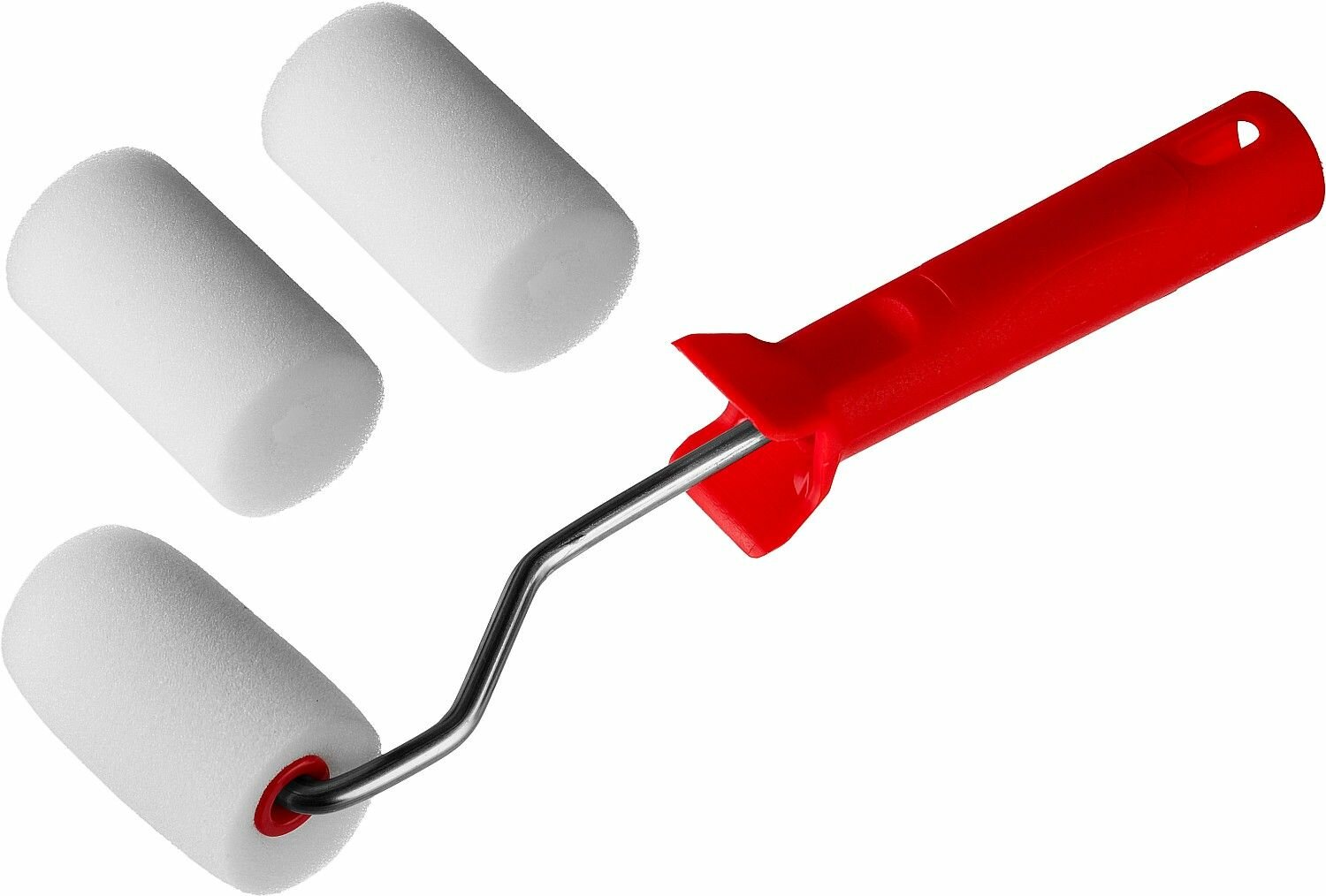 Валик "поролон" в наборе: 3 шубки + ручка