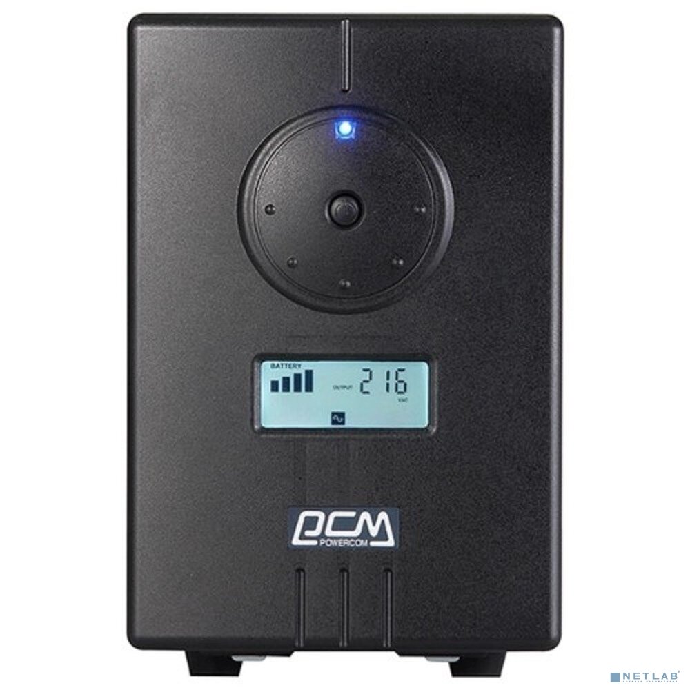 PowerCom ИБП Infinity INF-1500(AP) {Line-Interactive, 1500VA / 1050W, Tower, 2xEURO, USB, подкл. доп. батарей} (383447)