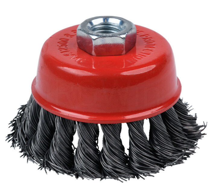 Щетка металлическая чашечная жесткая проволока для УШМ 75мм*M14мм YIDA