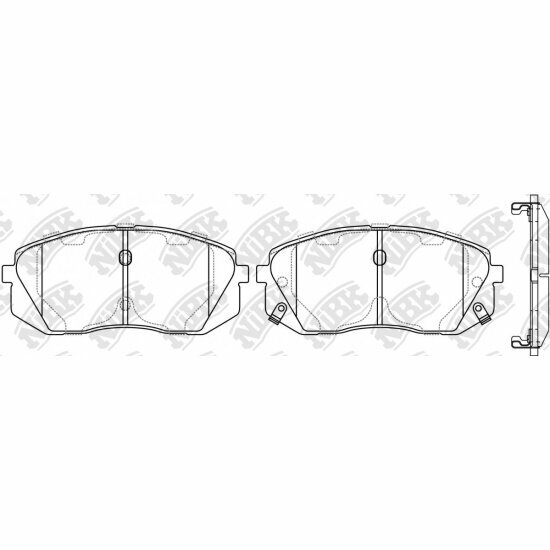 Колодки тормозные дисковые Nibk для HYUNDAI ix35 (10-) KIA Sportage (10-) передние (4шт.)