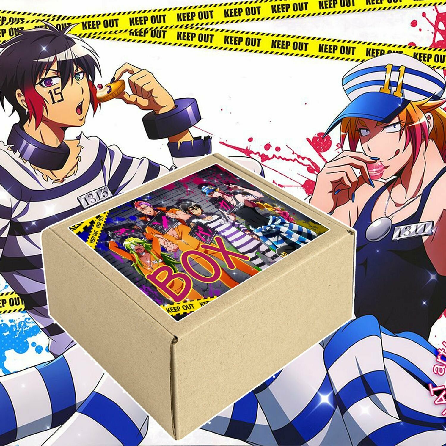 Аниме бокс/ подарочный набор/ по аниме Номернутые (Намбака, Nanbaka)