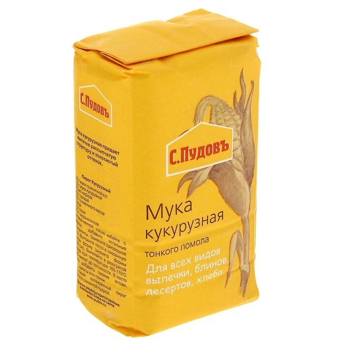 Мука С. Пудовъ , кукурузная, 450 г