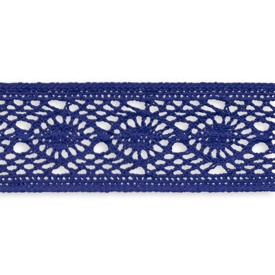 "Gamma" кружевная лента HVK-43 фасовка 17 мм 3 м СК/Распродажа №094 синий