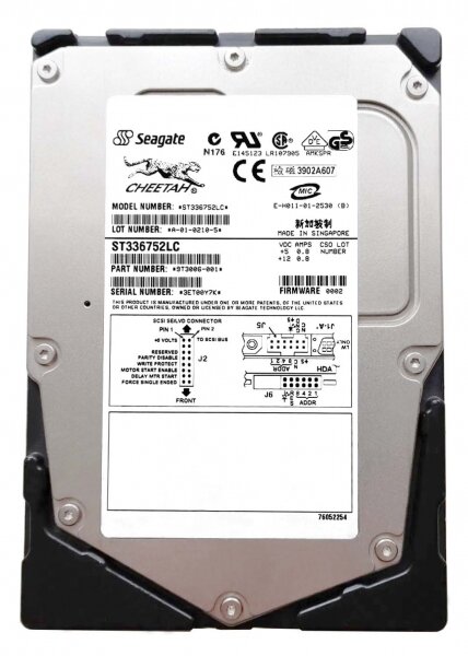 Жесткий диск Seagate 9T3006 36,7Gb U160SCSI 3.5" HDD