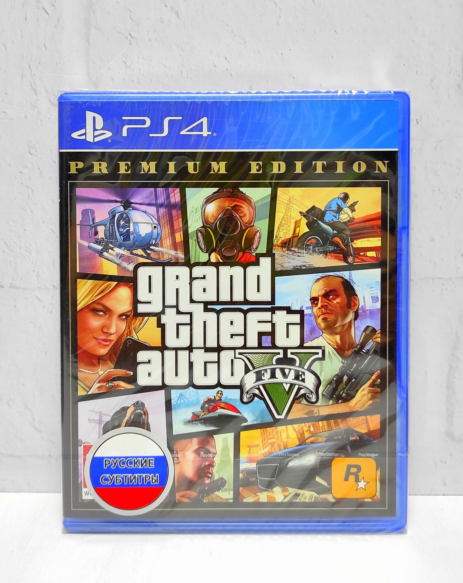 Grand Theft Auto V GTA 5 Premium Edition Русские субтитры CUSA 00411 Видеоигра на диске PS4 / PS5